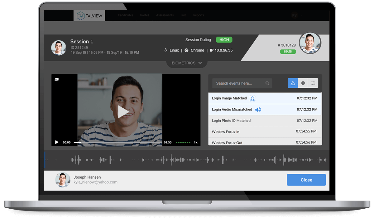 Online Exam Platfrom | Talview